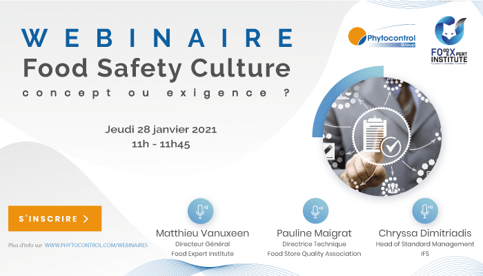 Food Safety Culture - Webinaire - Phytocontrol
